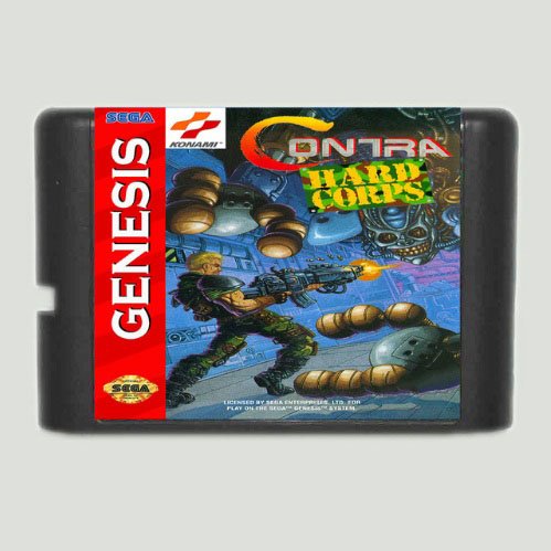 Taka Co Contra Hard Corps NTSC-U 16 bit MD Game Card For Sega Mega Drive For Genesis