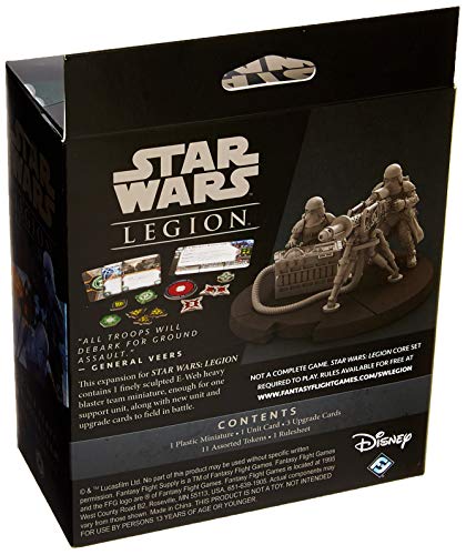 Star Wars: Legion E-Web Heavy Blaster UNIT EXPANSION - Unleash Imperial Firepower! Tabletop Miniatures Strategy Game for Kids & Adults, Ages 14+, 2 Players, 3 Hour Playtime, Made by Atomic Mass Games