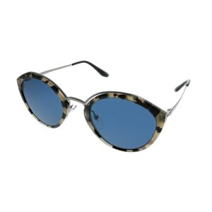 prada pr18us sunglasses hu7219-53 - men's, grey havana/gunmetal frame, blue pr18us-hu7219-53