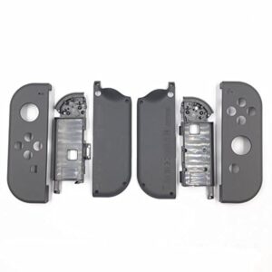 replacement hard housing shell skin case cover inner frame for nintendo switch ns joy-con controller (gray case +frame)