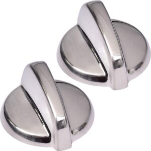 bluestars heavy duty wb03t10325 range metal knob replacement part exact fit for general electric ranges - replaces 2691864 ap5690210 ps3510510 - pack of 2