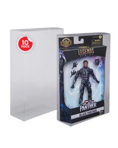 evoretro action figure display box case protector for marvel legends series 6 inches action figure toy boxed -10 pack - ultra clear pet plastic, scratch resistant protective cases