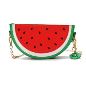 freie liebe new cute watermelon lemon shaped crossbody clutch purse bag fruit style purse mini shoulder bag