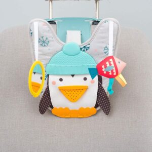 Taf Toys Penguin Play and Kick Infant Car Toy Travel Activity Center for Rear Facing Baby with Remote Control | Parent and Baby’s Travel Companion, Keeps Both Relaxed While Driving