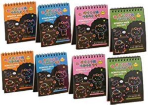 8 pack scratch note pads for kids