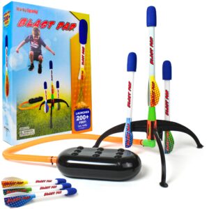 marky sparky blast pad rocket launcher - designed in usa - highest flying rocket - super durable rockets and stomp pad launcher - top outdoor toys for 6 year old boys ages 6-up