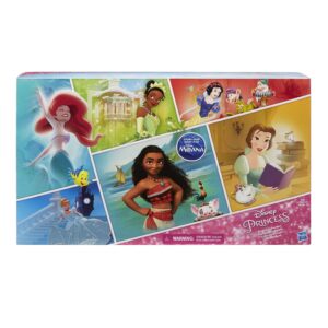 Disney Princess Royal Collection, 12 Fashion Dolls - Ariel, Aurora, Belle, Cinderella, Jasmine, Merida, Moana, Mulan, Pocahontas, Rapunzel, Snow White, Tiana (Amazon Exclusive)