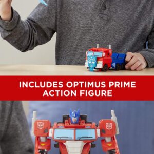 Transformers E3639 Cyberverse Action Attackers: Ultra Class Optimus Prime Action Figure Toy