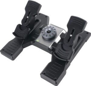 logitech wired g pro flight rudder pedals (renewed)