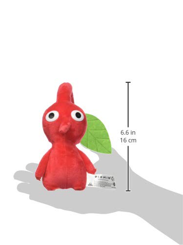 Little Buddy 1647 Pikmin Leaf 7" Plush, 6", Red