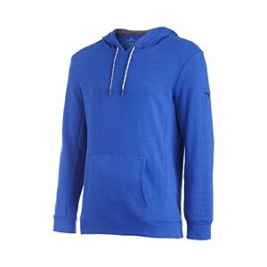 mizuno youth comp warmup hoodie, royal, x-large