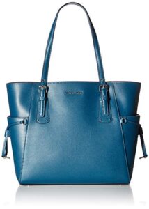 michael michael kors voyager east/west tote luxe teal one size