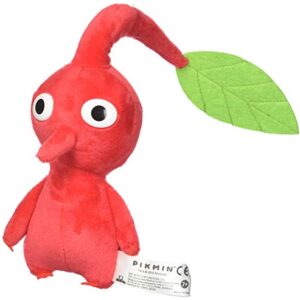 Little Buddy 1647 Pikmin Leaf 7" Plush, 6", Red