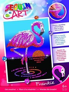 sequin art red frankie the flamingo sparkling arts and crafts kit