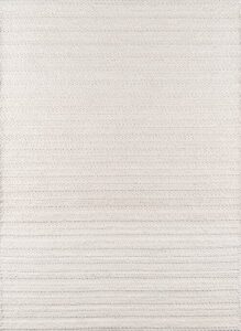 momeni andes wool and viscose area rug, 7'9" x 9'9", ivory