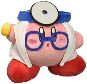 little buddy 1680 kirby adventure all star doctor plush, 5""", multi-colored