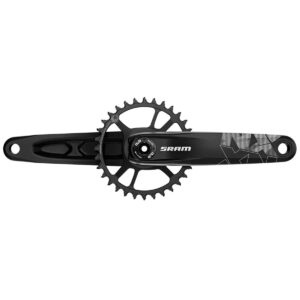 sram nx eagle fat bike crankset - 170mm, 12-speed, 30t, direct mount, dub spindle interface, black