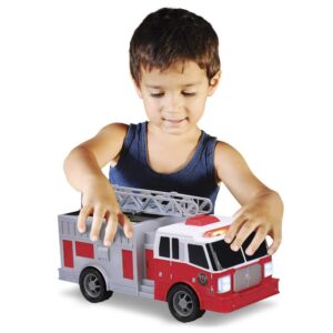 kid galaxy road rockers motorized fire truck vehicle w/lights & sounds