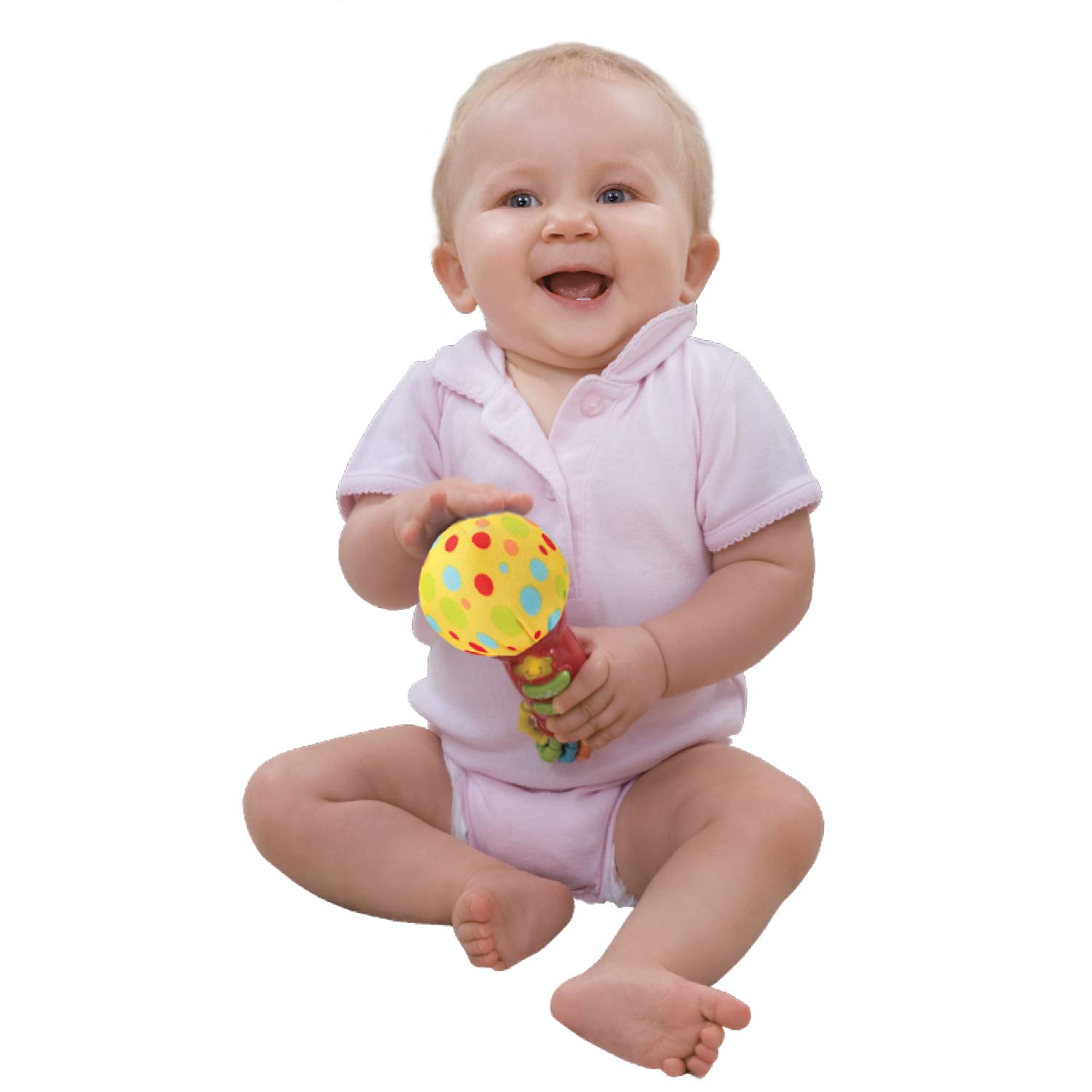 Baby Microphone Toy. My First Kids Microphone with Sounds and Teethers / Rattle. Battery Operated Toy Microphone for Toddlers and Babies 3-36 Months