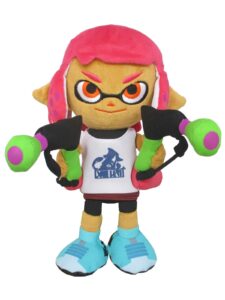 little buddy 1660 splatoon 2 series inkling girl neon pink 9.5" plush