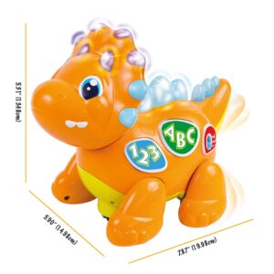 KiddoLab Baby Dinosaur Toy.- Infant Toys with Music, Lights & Dancing Activities. Development Toys for Preschool Learning, Baby Toys for 18 Months & Up