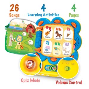 Words and ABC Learning for Toddlers 1-3 Years Old with Chapa The Lion Alphabet Book - Interactive Sound Book with Melodies, Fun Sounds & Light for Early Education and Development