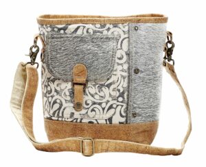 myra bag flap pocket cowhide shoulder bag s-1125