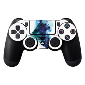 mightyskins skin compatible with sony ps4 controller - spirit bear | protective, durable, and unique vinyl decal wrap cover | easy to apply, remove, and change styles | made in the usa