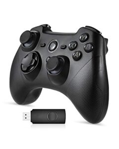 easysmx 2.4g wireless controller for ps3, pc gamepads with vibration fire button range up to 10m support pc ps3 android devices and tv box