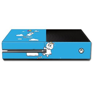 mightyskins skin compatible with microsoft xbox one - unicorns get lifted | protective, durable, and unique vinyl decal wrap cover | easy to apply, remove, and change styles | made in the usa