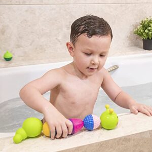 Lalaboom - 8 Piece Bath Caterpillar and Baby Pop Beads - Ages 10 Months to 3 Years - BL500