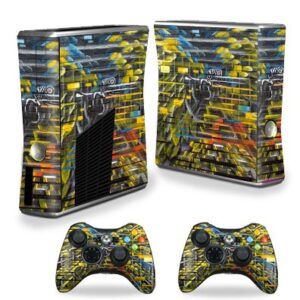 mightyskins skin compatible with x-box 360 xbox 360 s console - parrot paradox | protective, durable, and unique vinyl decal wrap cover | easy to apply, remove, and change styles | made in the usa