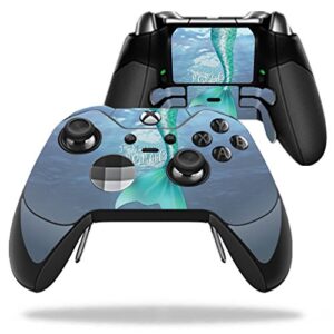 mightyskins skin compatible with microsoft xbox one elite controller - im really a mermaid | protective, durable, and unique vinyl wrap cover | easy to apply, remove | made in the usa