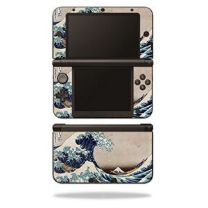 mightyskins skin compatible with nintendo 3ds xl - great wave of kanagawa | protective, durable, and unique vinyl decal wrap cover | easy to apply, remove, and change styles | made in the usa