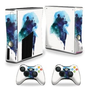 mightyskins skin compatible with x-box 360 xbox 360 s console - spirit bear | protective, durable, and unique vinyl decal wrap cover | easy to apply, remove, and change styles | made in the usa