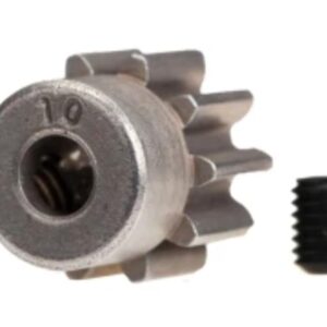 Traxxas 6746 10 Tooth Steel Pinion Gear, Silver