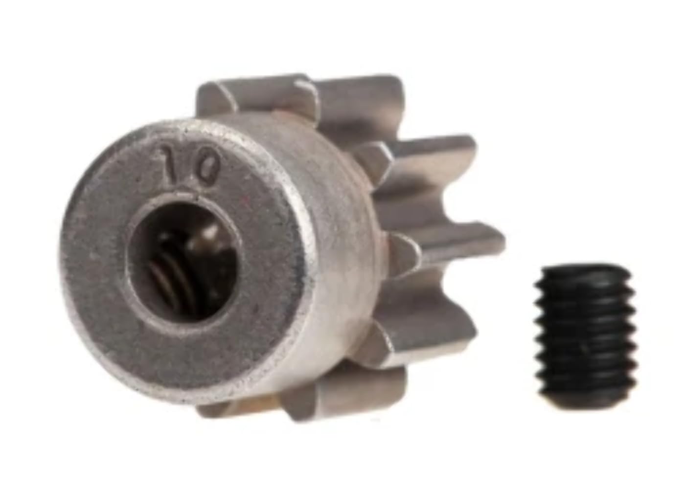 Traxxas 6746 10 Tooth Steel Pinion Gear, Silver