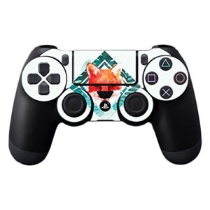 mightyskins skin compatible with sony ps4 controller - tropical fox | protective, durable, and unique vinyl decal wrap cover | easy to apply, remove, and change styles | made in the usa