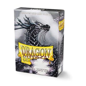 Arcane Tinman Dragon Shield Japanese Size Sleeves – Matte Slate 60CT - Card Sleeves Smooth & Tough - Compatible with Pokemon, Yugioh, & More– TCG, OCG,ART11127