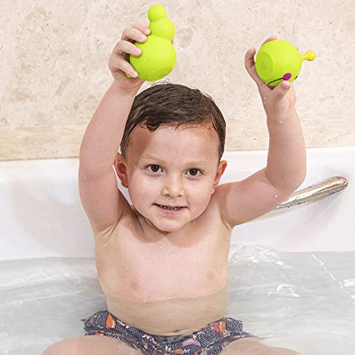 Lalaboom - 8 Piece Bath Caterpillar and Baby Pop Beads - Ages 10 Months to 3 Years - BL500