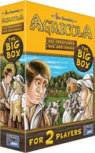 agricola all creatures big and small the big box | farming game | strategy game for adults and kids | family board game | ages 10+ | 2 players | average playtime 30 minutes | made by lookout games