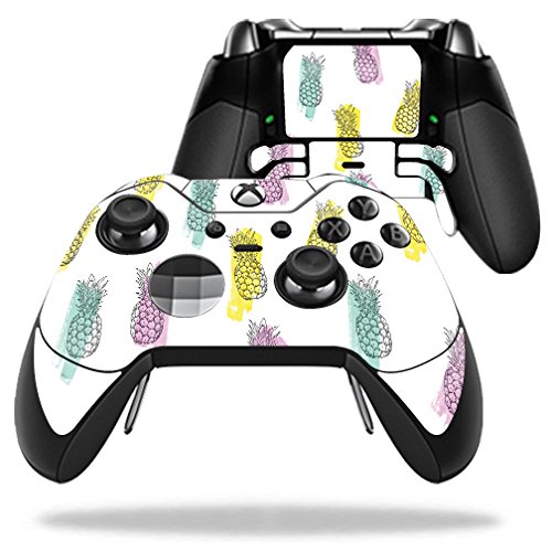 MightySkins Skin Compatible with Microsoft Xbox One Elite Controller - Funky Pineapples | Protective, Durable, and Unique Vinyl wrap Cover | Easy to Apply, Remove, and Change Styles | Made in The USA