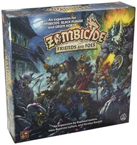 zombicide green horde friends and foes board game expansion - new survivors & challenges! cooperative strategy game with tabletop miniatures, ages 14+, 1-6 players, 1 hour playtime, made by cmon