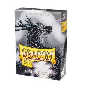 Arcane Tinman Dragon Shield Japanese Size Sleeves – Matte Slate 60CT - Card Sleeves Smooth & Tough - Compatible with Pokemon, Yugioh, & More– TCG, OCG,ART11127