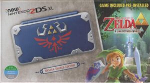 new nintendo 2ds xl console - hylian shield edition