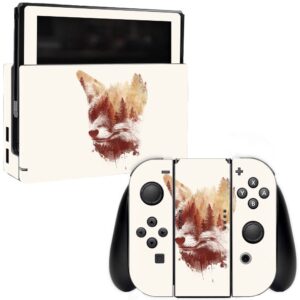 mightyskins skin compatible with nintendo switch - blind fox | protective, durable, and unique vinyl decal wrap cover | easy to apply, remove, and change styles | made in the usa