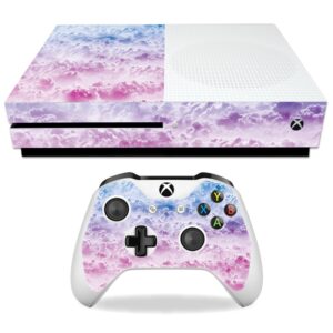 mightyskins skin compatible with microsoft xbox one s - candy clouds | protective, durable, and unique vinyl decal wrap cover | easy to apply, remove, and change styles | made in the usa