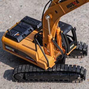 Gemini&Genius 2Pcs Construction Vehicle Toys Dump Truck and Excavator Set Heavy Metal 1/50 Scale Digger and Dumper Diecast Engineering Vehicle Toys for Kids and Decoration House