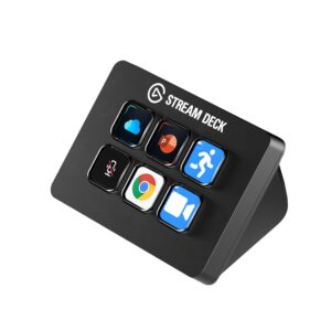 elgato stream deck mini – control zoom, teams, powerpoint, ms office and more, boost productivity with seamless integration for daily apps, set up shortcuts easily, compatible with mac and pc