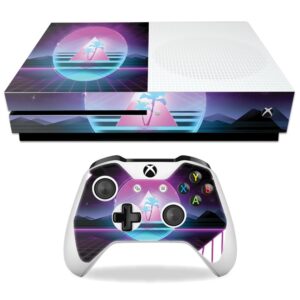 mightyskins skin compatible with microsoft xbox one s - disco floor | protective, durable, and unique vinyl decal wrap cover | easy to apply, remove, and change styles | made in the usa